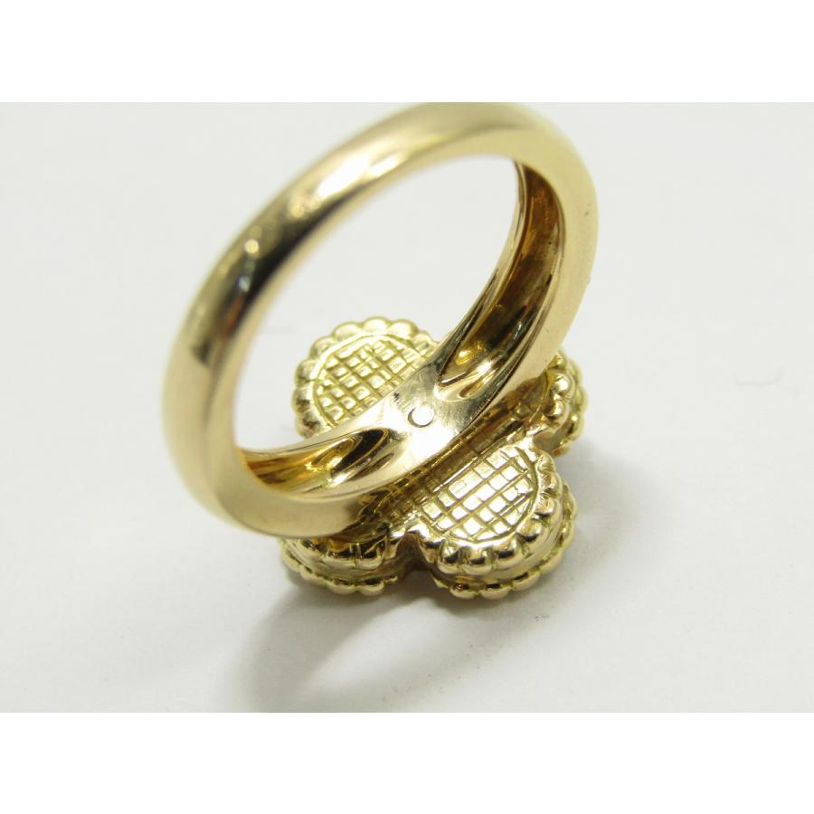 ヴァンクリーフ＆アーペル アルハンブラ リング ダイヤ オニキス K18 7.1g 約8.5号 :Z-2027-A:リサイクルショップフリマックス - 通販 - Yahoo!ショッピング