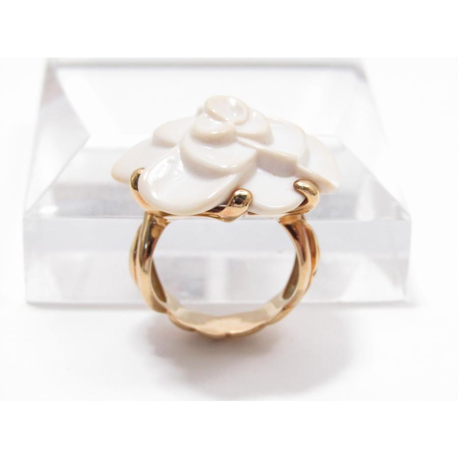 状態良好 CHANEL シャネル カルセドニー カメリアモチーフ リング 750 K18 13.4g 約12.5号 : z-3030-o : リサイクルショップフリマックス - 通販 ...