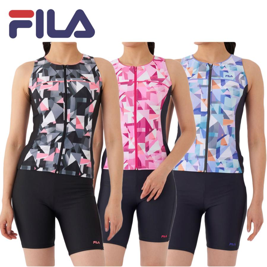 FILA（フィラ） レディース フィットネス 水着 ウェア 2点セット