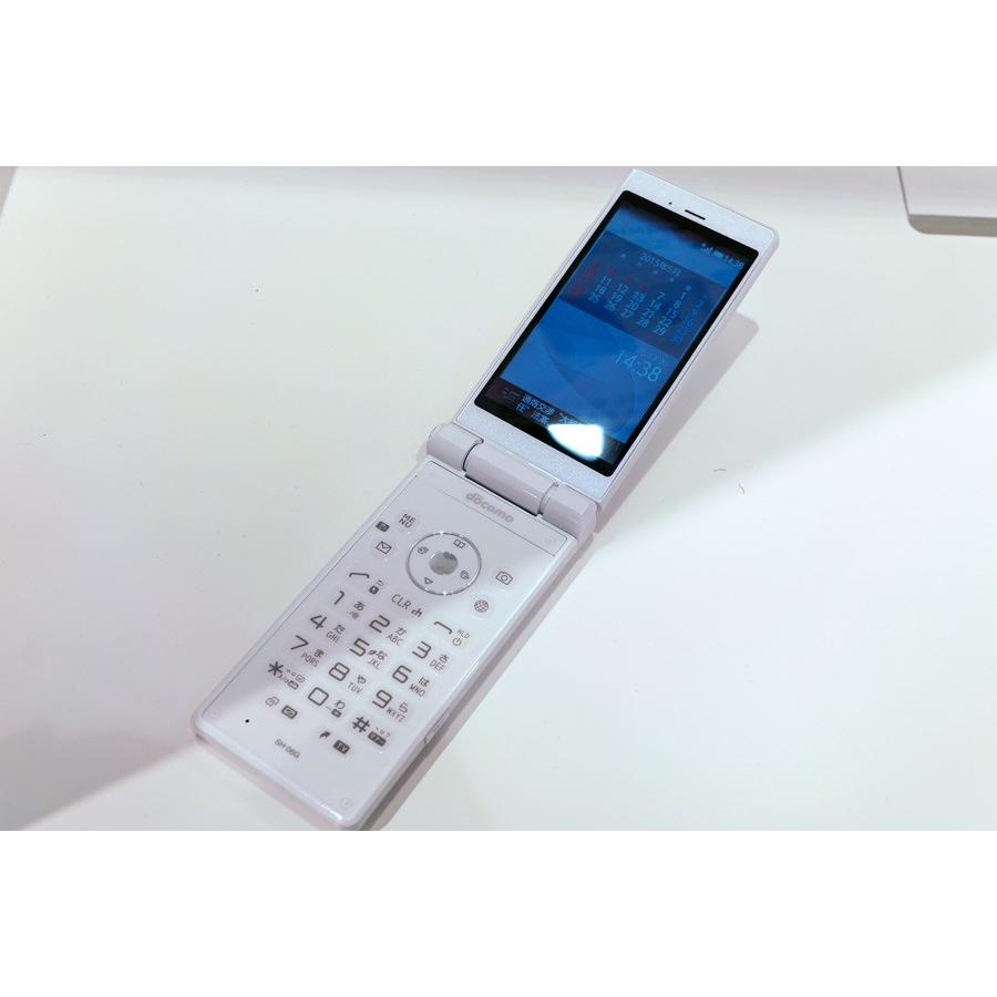 「新品 未使用品 白ロム」利用制限〇 docomo SH-06G white ホワイト [sharp/シャープ][折りたたみ][ガラゲー ...