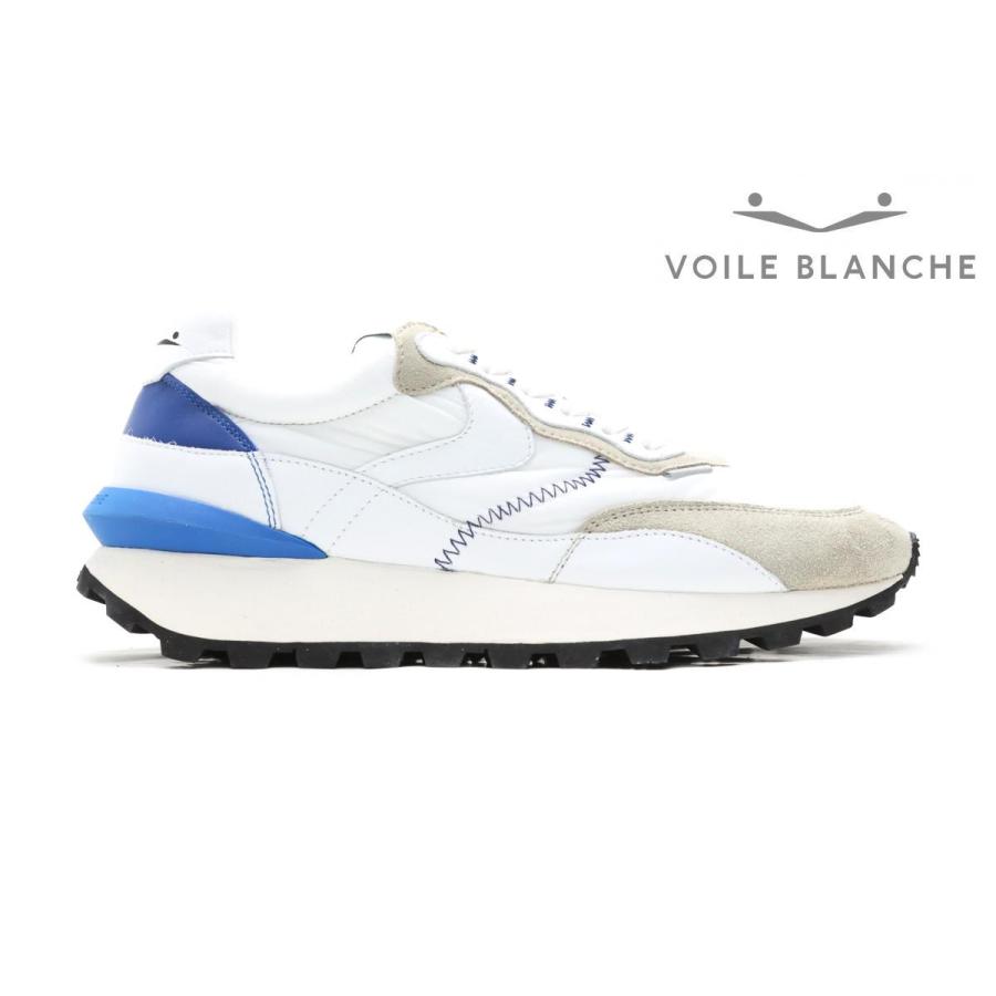 ボイルブランシェ メンズ スニーカー クオーク ハイプ マン ホワイトブルー VOILE BLANCHE 2017467 whbl ...