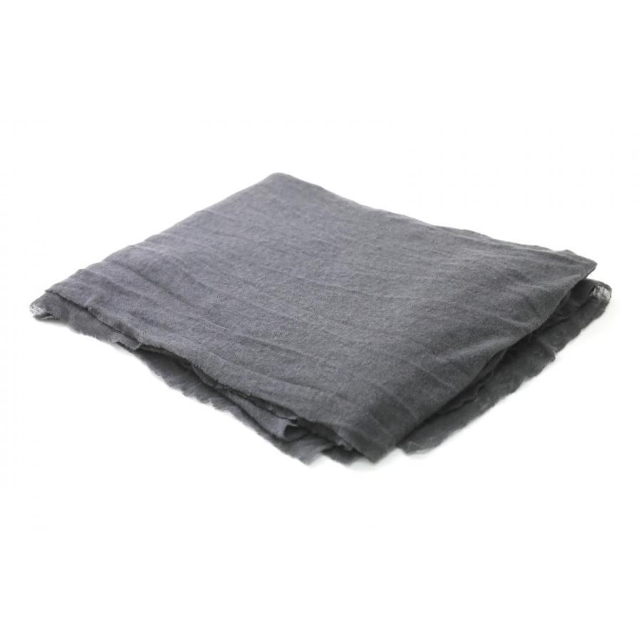 Pin1876 ピン1876 / 5505f/101 chgy カシミヤ ストール チャコールグレー イタリア製 : Queen ...