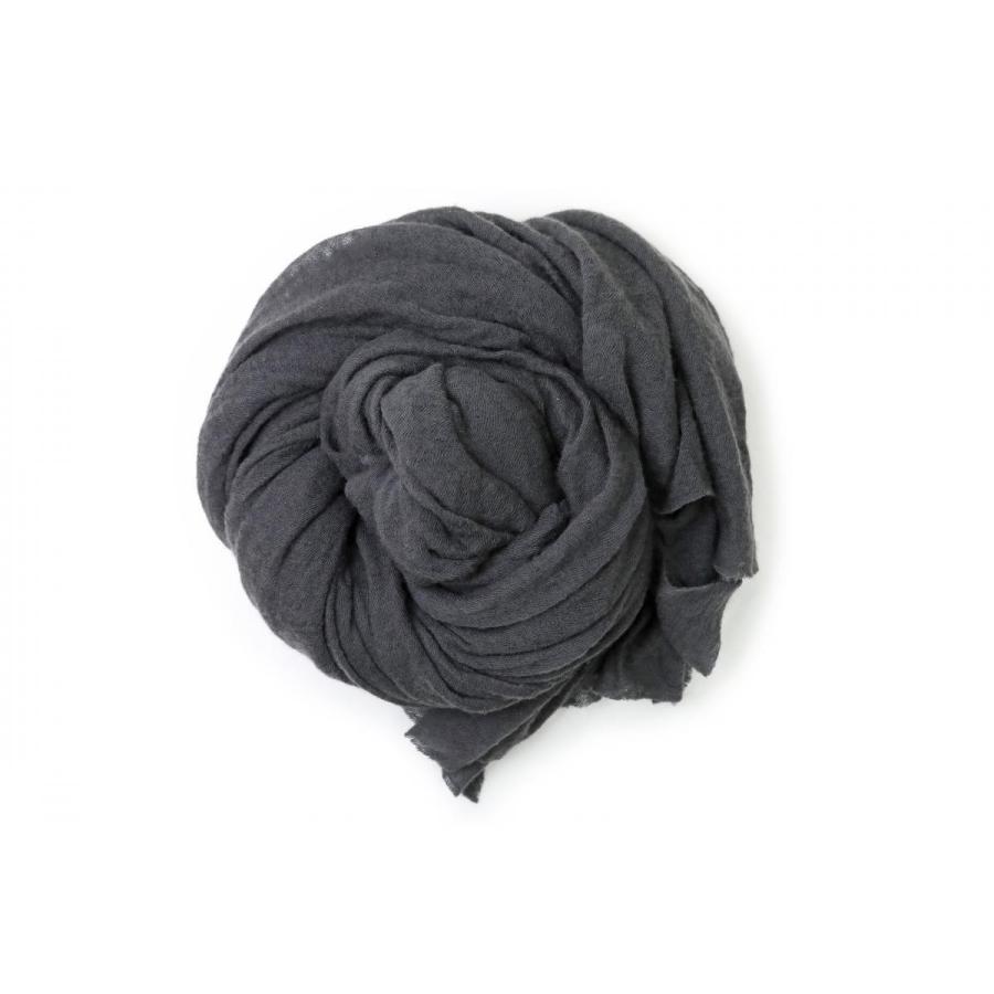 Pin1876 ピン1876 / 5505f/101 chgy カシミヤ ストール チャコールグレー イタリア製 : Queen ...