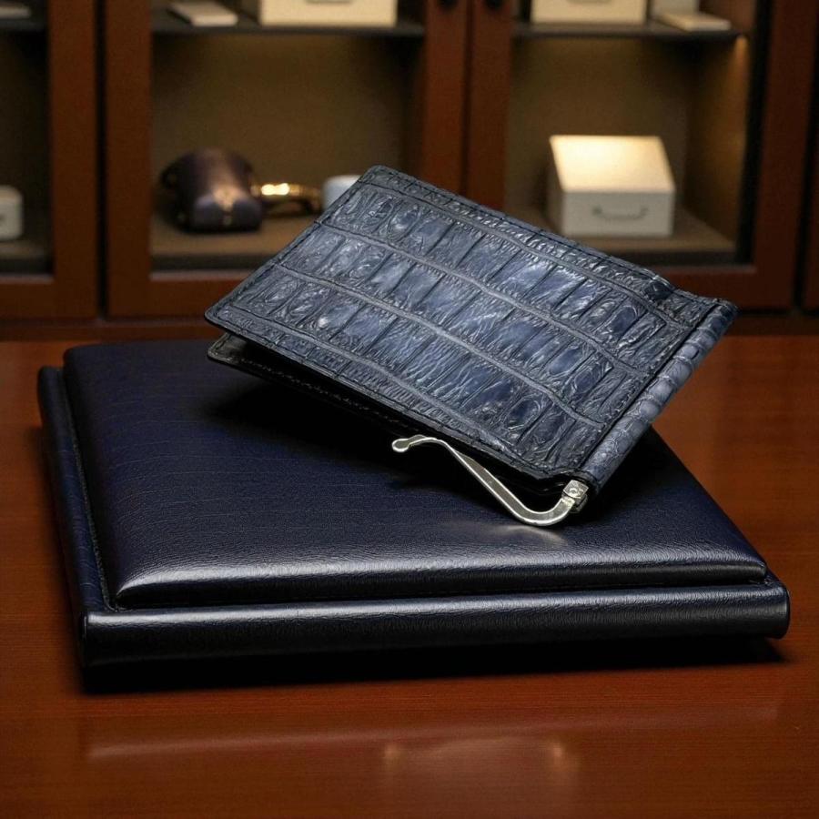 LE'SAC（レザック） クロコダイル マネークリップ (札ばさみ) ネイビー 国産(日本製) LE'SAC 8178sp : Queen Classico Yahoo!ショップ - 通販 ...