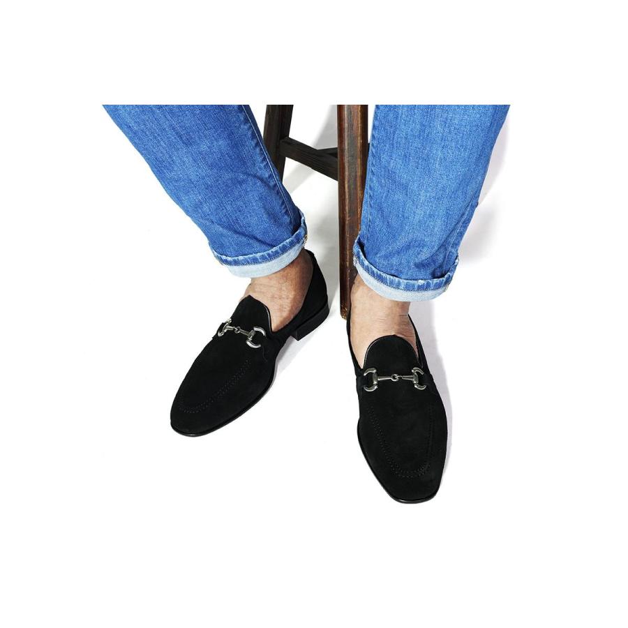 Queen Classico クインクラシコ メンズ ドレスシューズ ビットローファースエード 日本製 QueenClassico 86002 ...