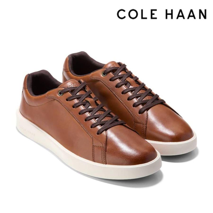 COLE HAAN コールハーン メンズ スニーカー グランドクロスコートデイリースニーカー ブリティッシュタン/アイボリー c39986 : Queen Classico Yahoo ...