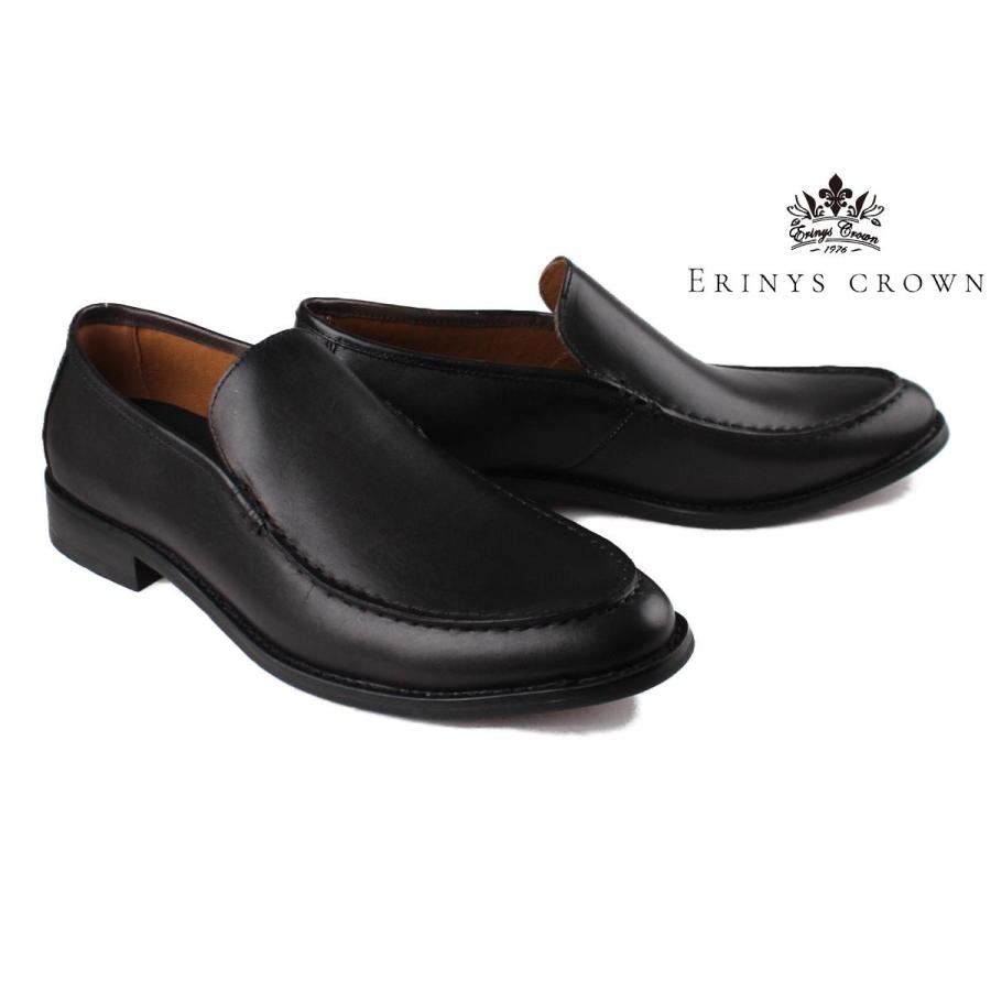 エリニスクラウン メンズ カジュアルシューズ コブラヴァンプローファー ブラック ERINYS CROWN er-0329i bk ...
