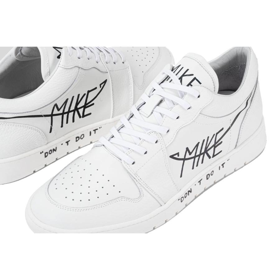 MIKE DON'T DO IT レザースニーカー ローカット 白 ホワイト イタリア製 mike01-001 : mike01-001i ...