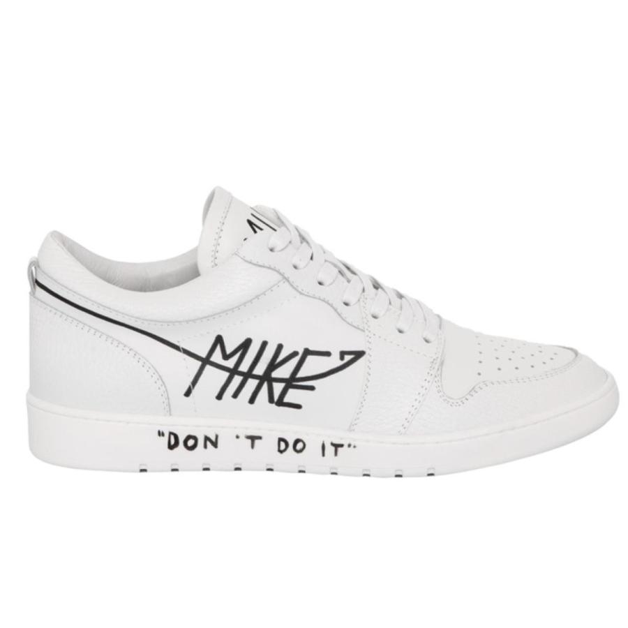MIKE DON'T DO IT レザースニーカー ローカット 白 ホワイト イタリア製 mike01-001 :mike01-001i ...