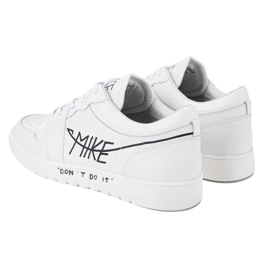 MIKE DON'T DO IT レザースニーカー ローカット 白 ホワイト イタリア製 mike01-001 :mike01-001i ...
