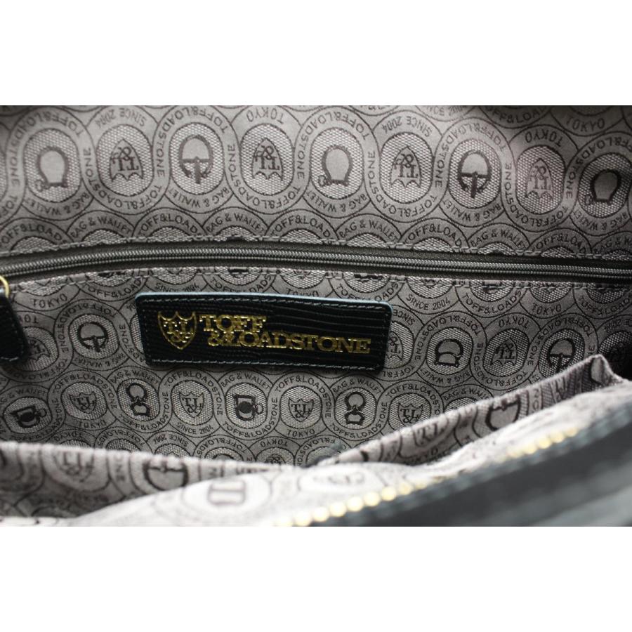 TOFF&LOADSTONE（トフアンドロードストーン） トフ＆ロードストーン TOFF & LOADSTONE ビジネスブリーフバッグ A4 レザー ジョリー リザード 型押し ブラック ...