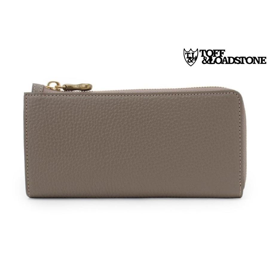 TOFF&LOADSTONE（トフアンドロードストーン） トフ＆ロードストーン Lジップ ロング ウォレット シュリンク グレージュ 国産 ...
