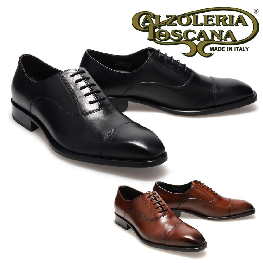 CALZOLERIA TOSCANA（カルツォレリア トスカーナ） メンズ ドレスシューズ 内羽根ストレートチップ イタリア製 ...
