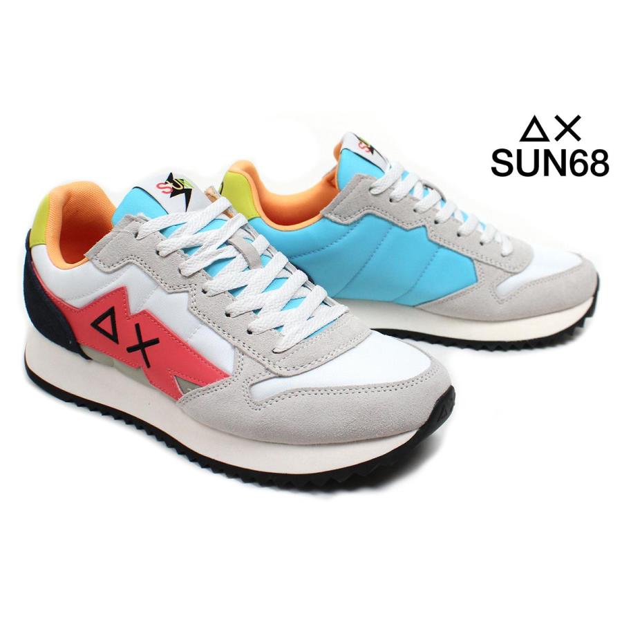 サンシックスティーエイト メンズ スニーカー ニキ クレイジーボーイ ホワイトマルチ SUN68 sun240-z123i whmu ...