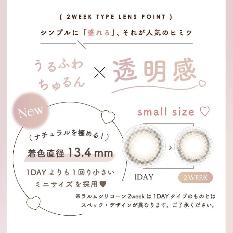 ラルム 2ウィークシリコーン LARME 2week Silicone (1箱6枚)( 2週間装用 那須ほほみ 送料無料 カラコン カラーコンタクト コンタクト 度あり 度なし 2week ...