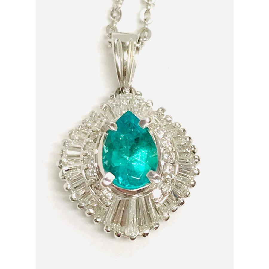 PT900プラチナ ペアシェイプエメラルド ダイヤモンドネックレス E0.77ct/D0.76 qoj.YR312 : QUEEN OFF Yahoo!ショッピング店 - 通販 - Yahoo ...