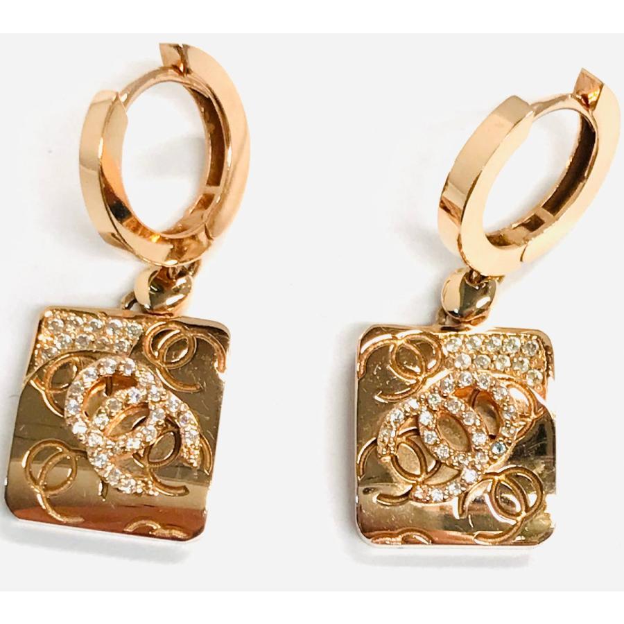 K14 ピンクゴールド 585 デザインピアス COマーク qoj.Z0W08 : QUEEN OFF Yahoo!ショッピング店 - 通販 - Yahoo!ショッピング