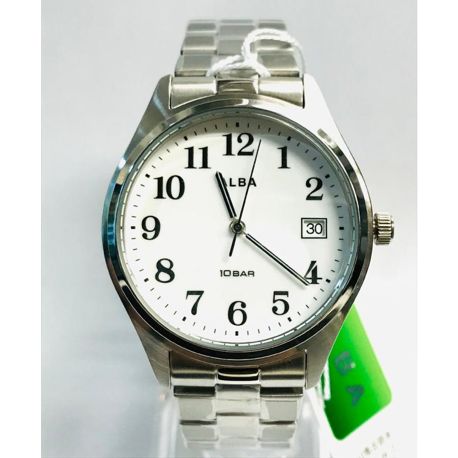 SEIKO ALBA 10BAR VJ42-KDG0 SS×ホワイト盤 メンズ腕時計 新品 qow.YLJ04 : QUEEN OFF ...