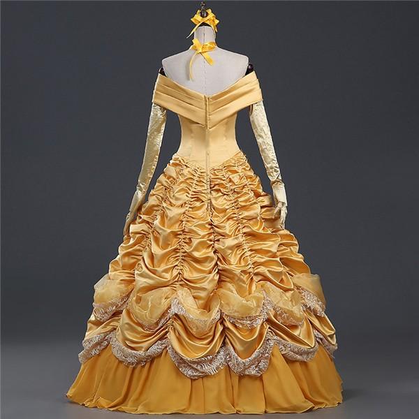 WL432 コスプレ衣装 プリンセスドレス 美女と野獣 プリンセス ベル ロング ドレス イベント 仮装 宴会 : queenstyle ...