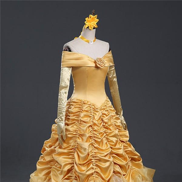 WL432 コスプレ衣装 プリンセスドレス 美女と野獣 プリンセス ベル ロング ドレス イベント 仮装 宴会 : queenstyle ...