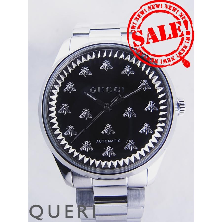 GUCCI グッチ Gタイムレス オートマティック ブラック文字盤YA1264130新品 : クエリ ヤフー店 - 通販 - Yahoo!ショッピング