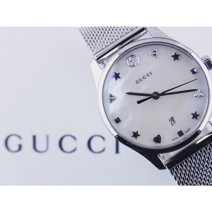 GUCCI（グッチ） Gタイムレス ホワイトシェル レディース クオーツYA126583新品 : クエリ ヤフー店 - 通販 - Yahoo ...