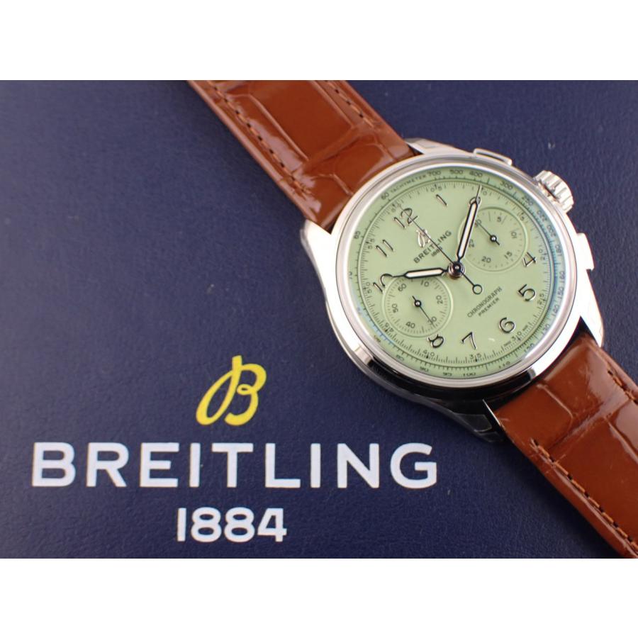ブライトリング プレミエ B09 クロノグラフ 40 ピスタチオグリーン AB0930D31L1P1(AB0930) 新品 : クエリ ヤフー店 - 通販 - Yahoo!ショッピング