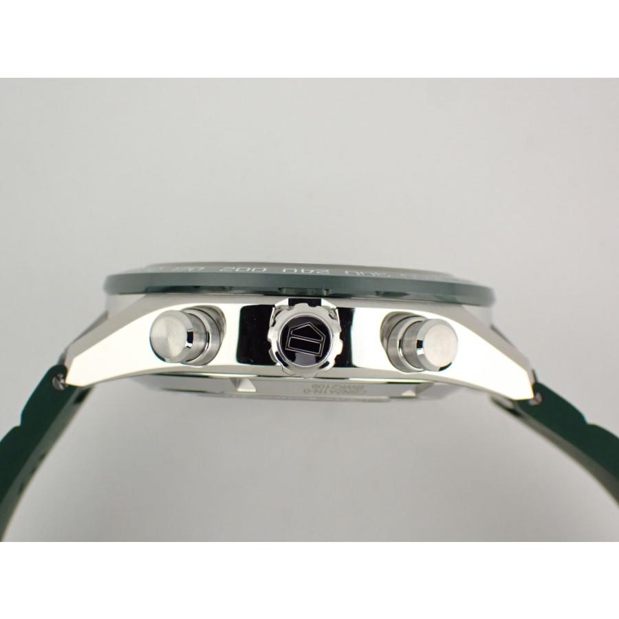 TAG HEUER タグホイヤー カレラ キャリバーホイヤー02 クロノグラフ グリーン文字盤 CBN2A1N.FT6238 新品 : クエリ ...