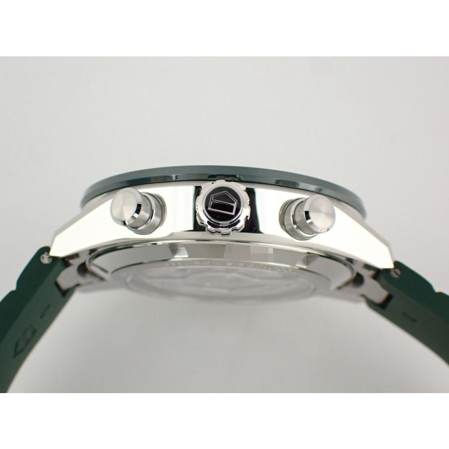 TAG HEUER タグホイヤー カレラ キャリバーホイヤー02 クロノグラフ グリーン文字盤 CBN2A1N.FT6238 新品 : クエリ ...
