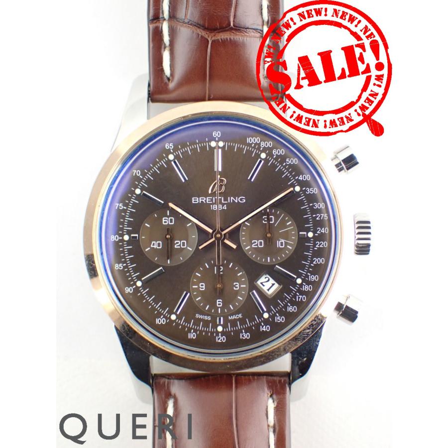 トランスオーシャン ブライトリング 生産終了 クロノグラフ 18金ゴールドベゼル UB015212/Q594(UB0152) 新品仕上げ済 : クエリ ヤフー店 - 通販 - Yahoo!ショッピング