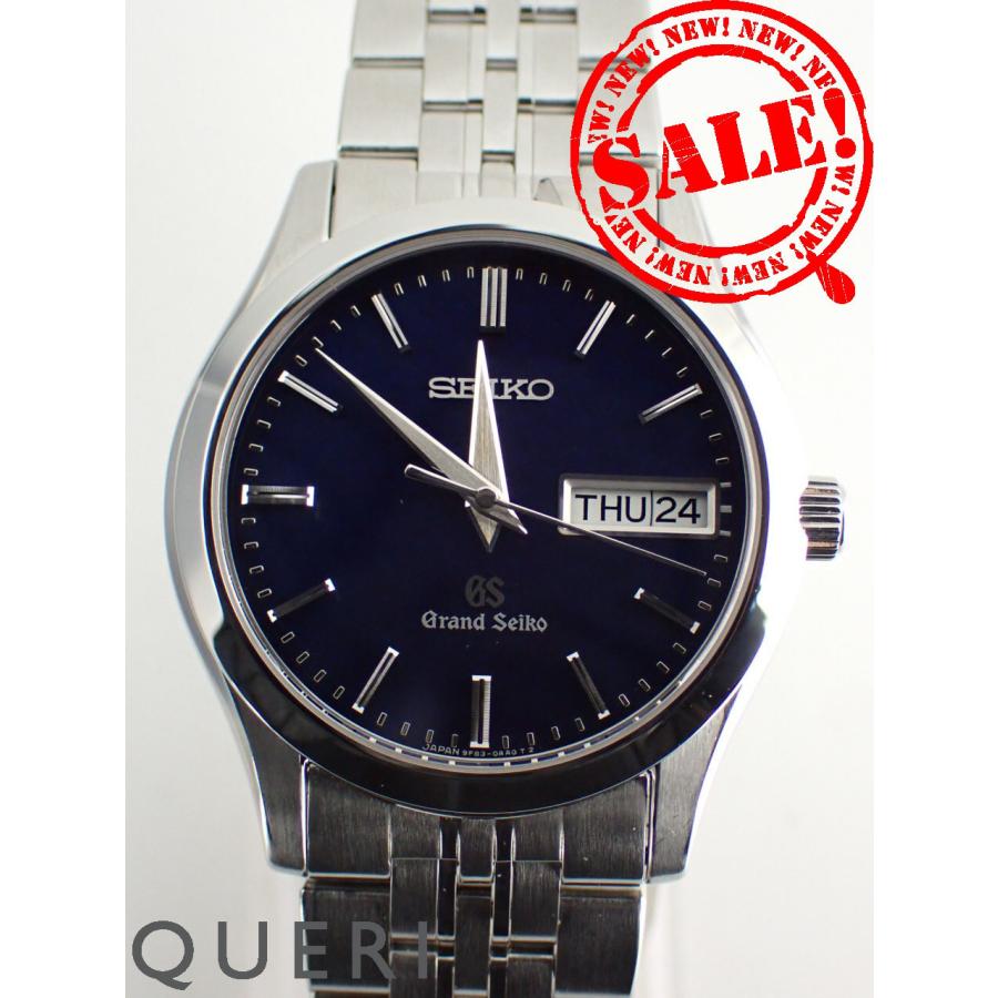 Grand Seiko グランドセイコー 生産終了 9Fクォーツ デイデイト ネイビー メンズ SBGT017(9F83-0AB0)新品仕上げ ...