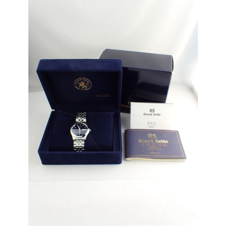 Grand Seiko グランドセイコー 生産終了 9Fクォーツ デイデイト ネイビー メンズ SBGT017(9F83-0AB0)新品仕上げ ...