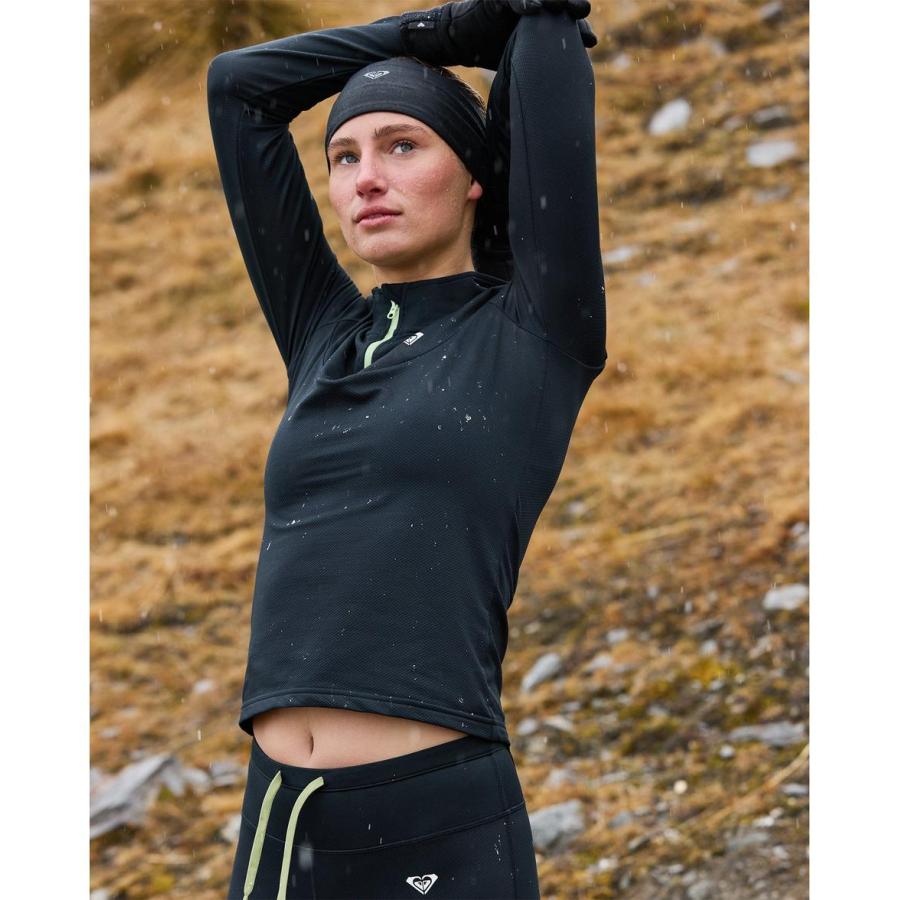 ROXY 【28日-3日はボーナスストア+10％】アウトレット価格 ロキシー フィットネス WAVES OF WARMTH ZIP ト ...