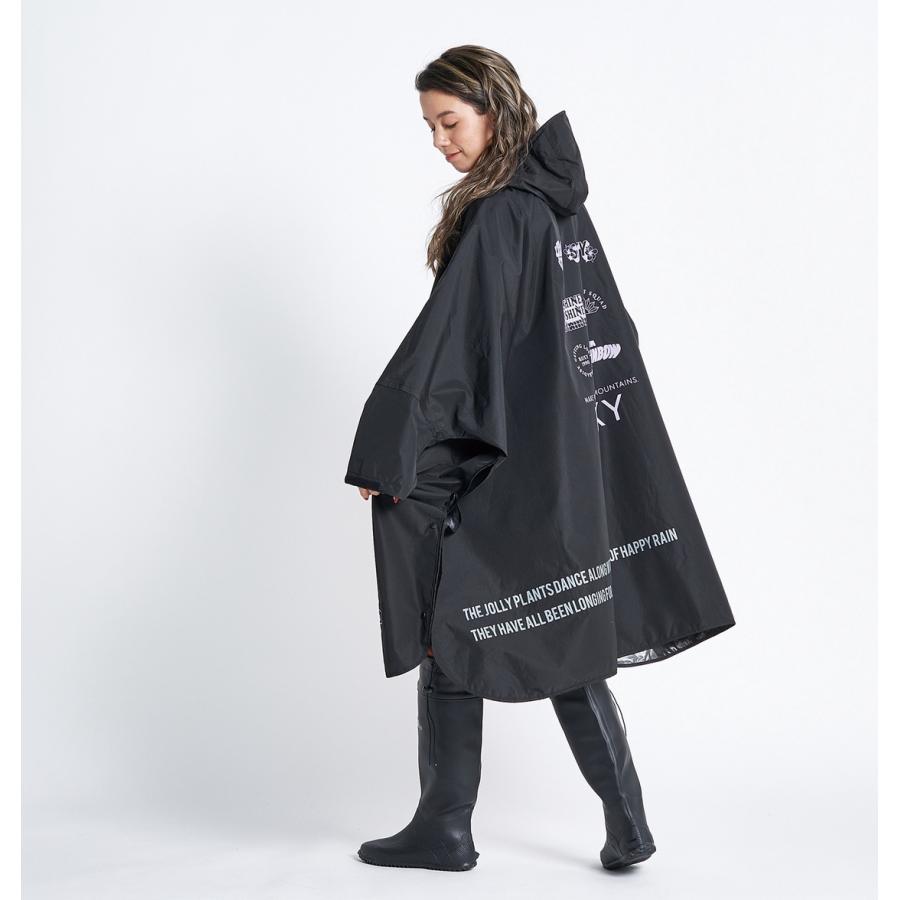 ROXY 【22日-23日＆25日はボーナスストア+10％】Roxy ロキシー KIU x RAIN PONCHO BLK レディース ...