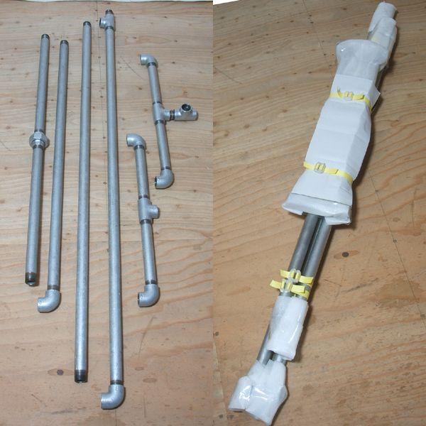店舗什器 業務用 水道管 ガス管ハンガーラック L2サイズ 80cm 店舗什器 業務用 水道管 ガス管ハンガーラック L2サイズ 80cm