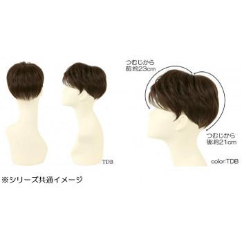 プリシラ 男性用5分ウィッグ ボリュームショート 耐熱 ダーク