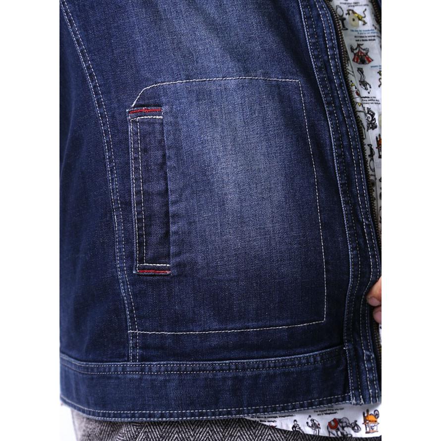 大きいサイズ Gジャン デニムジャケット メンズ barassi(バラシ) ストレッチ 裏地ペイズリー柄 2L(50) 3L(52) カジュアル 青 紺 秋 冬 : it024 : 大きい ...