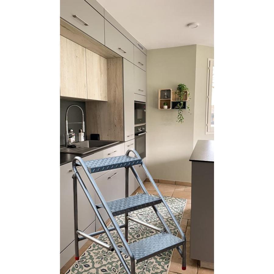 産業用折りたたみ式ステンレス鋼踏み台 家庭用階段 ステンレススチール踏台 2/3/4段はしご 滑り止め ポータブル 大人 耐荷重150kg 2階段 : R-acc - 通販 - Yahoo ...