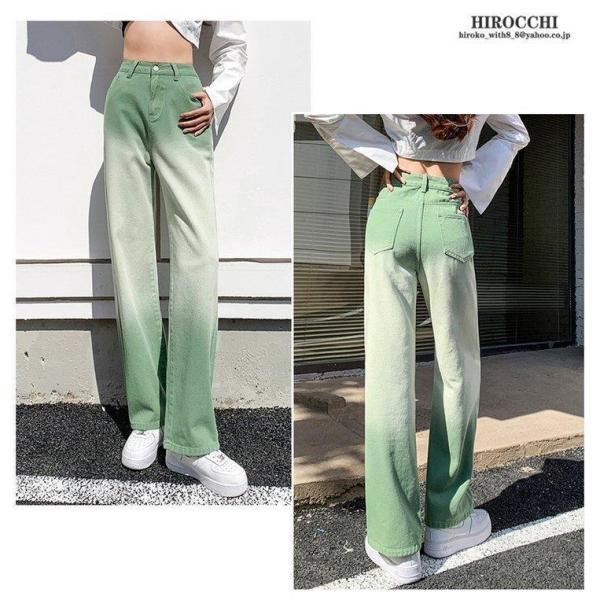 ジーンズ ワイドパンツ レディース ロング丈 デニムパンツ バギーパンツ グラデーション グリーン 春夏 : wiwi-102268x-27fft70 : R-acc - 通販 - Yahoo ...