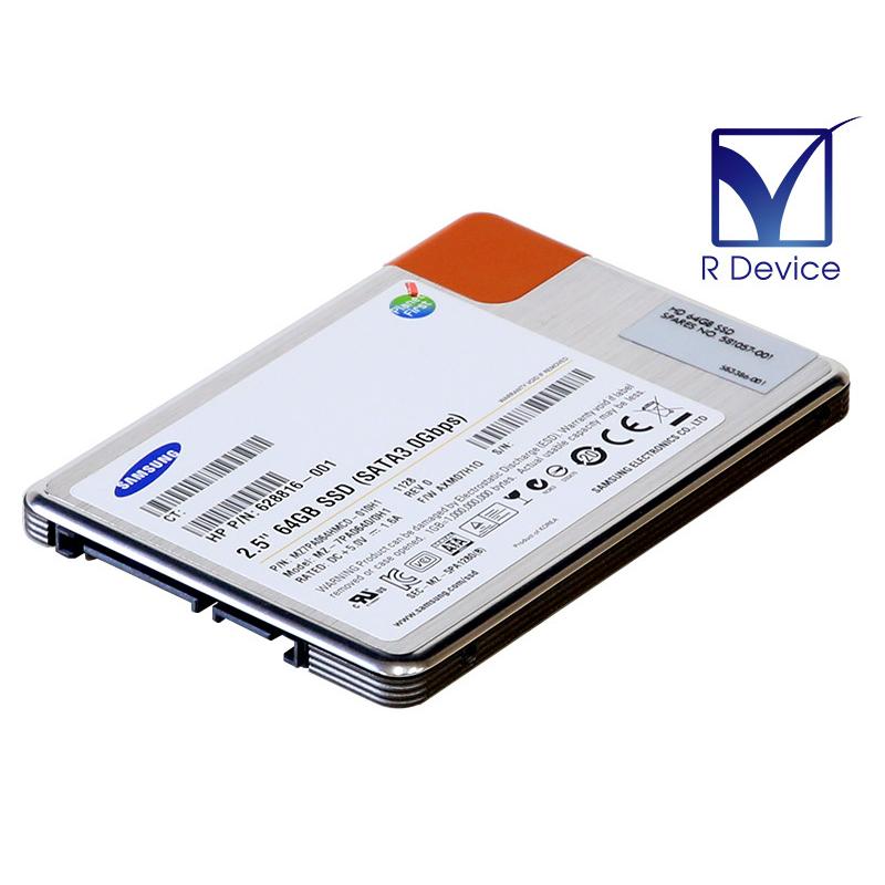 628816-001 HP 64.0GB 2.5インチ/Serial ATA-300/Solid State Drive Samsung ...