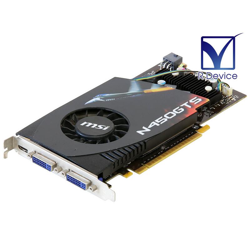 MSI GeForce GTS 450 1024MB mini-HDMI/Dual-Link DVI-I *2 PCI Express 2.0 x16 N450GTS Blade【中古ビデオ ...