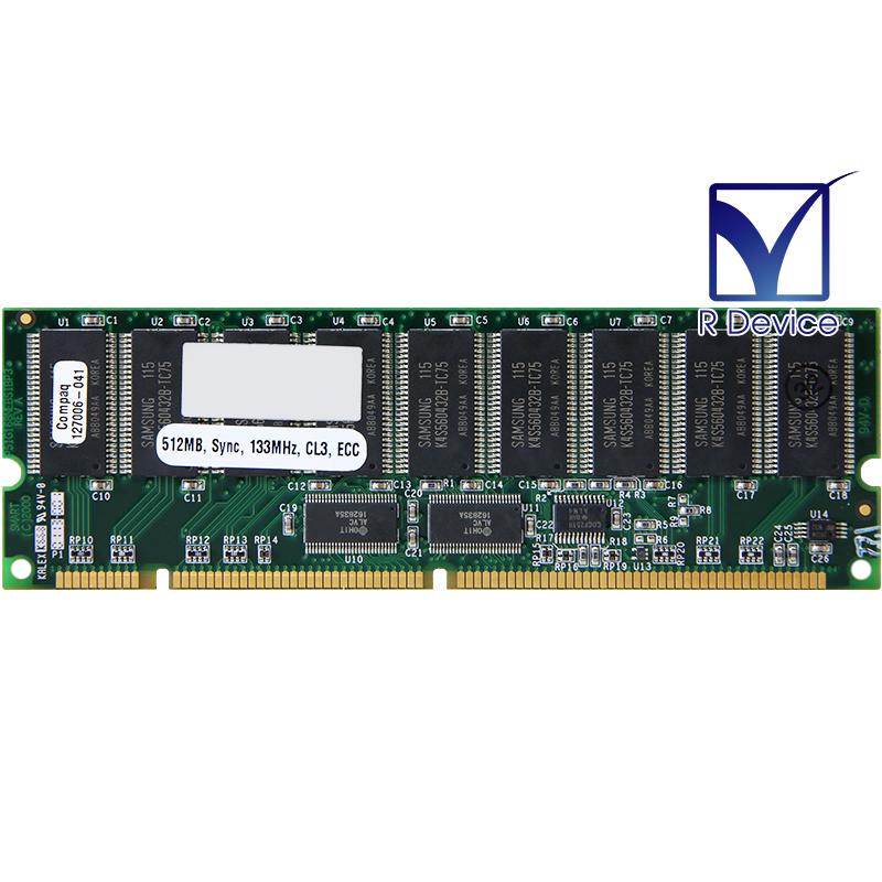 127006-041 Compaq Computer Corporation 512MB PC133R CL3 ECC Registered 168-Pin SDRAM DIMM【中古メモリ ...