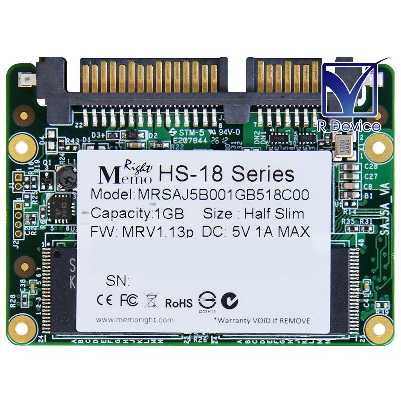 MRSAJ5B001GB518C00 Memoright Memoritech 1.0GB HS-18 Serial ATA 産業用 SSD【中古】 : アールデバイス - 通販 ...