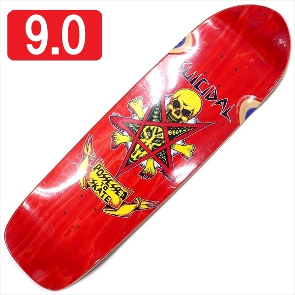 【9.0" デッキ スケートボード スーサイダル】Suicidal Possesed to Skate Pool 9.0" Red : R-F ...