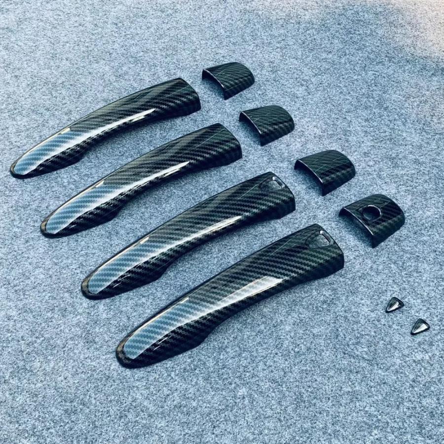 ブランド登録なし NO016 新型ノート E13 サイドドア ハンドルカバー スマートキー穴付き ドアノブプロテクター ドレスアップ 外装 パーツ アクセサリー カスタム 10P ...