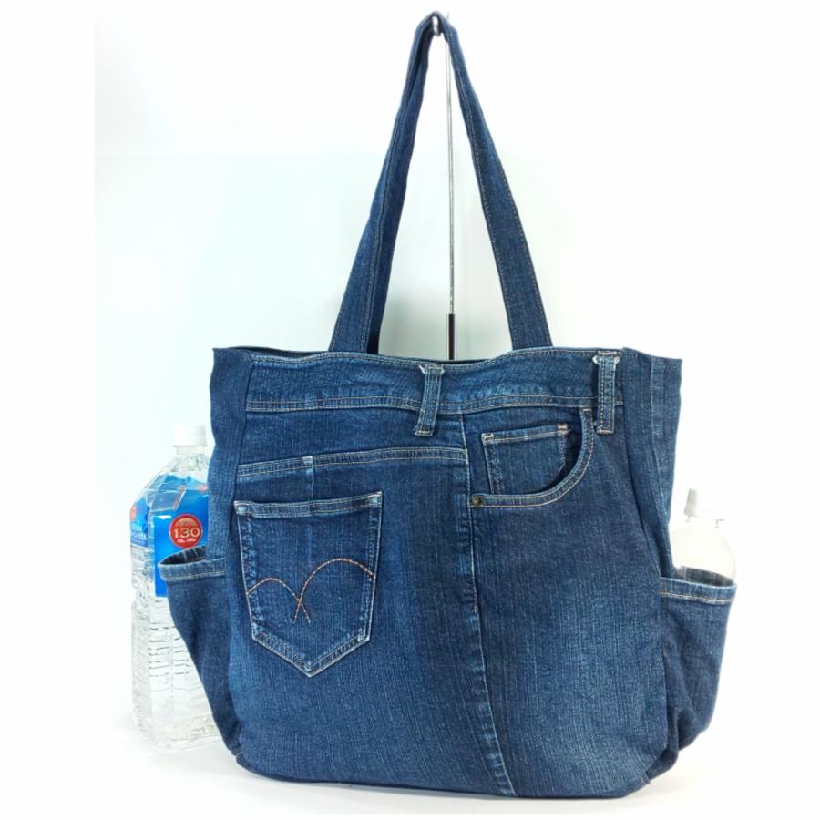 デニムトートバッグ リメイクデニムバッグ マザーバッグ0136【新品未使用】 : r-m store - 通販 - Yahoo!ショッピング