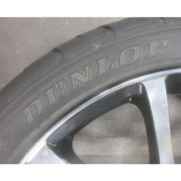 LEONIS weds ポリッシュ？/黒 アルミ 18インチ 18X7J +53 5H PCD114.3・2021年製 225/40R18 DIREZZA タイヤ付 4本 ...