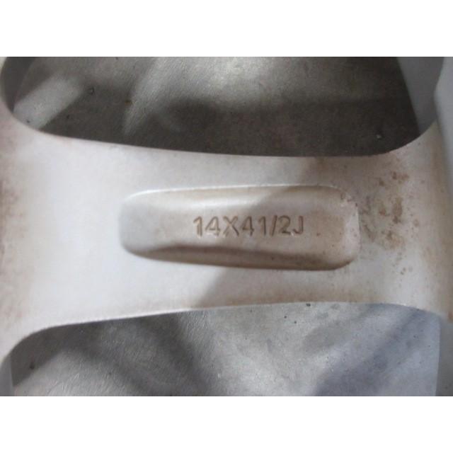 LA100S ムーヴ 純正 アルミ 14インチ 14X4.5J +45・2021年製 155/65R14 ブリヂストン NEXTRY タイヤ付 ...