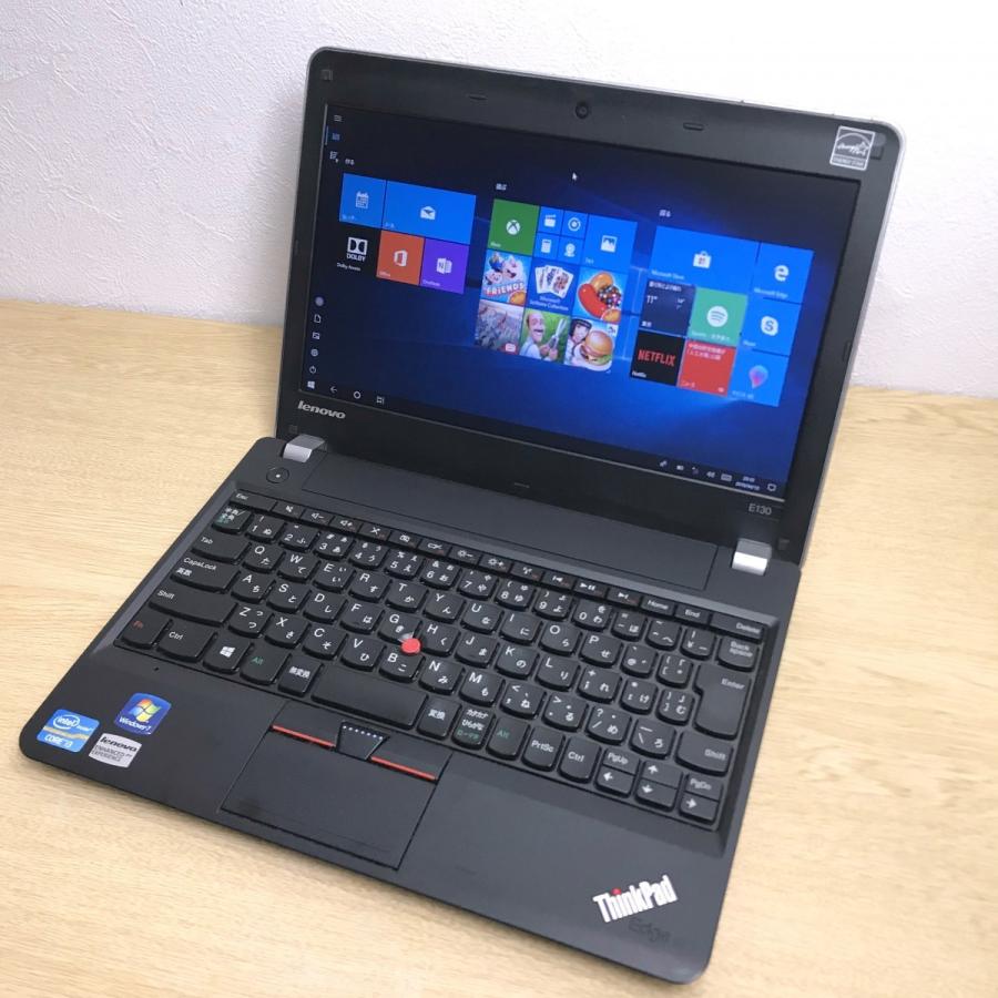 Lenovo ThinkPad Edge E130 / Windows10 / 11.6インチ / Core i3 4GB 320GB ...