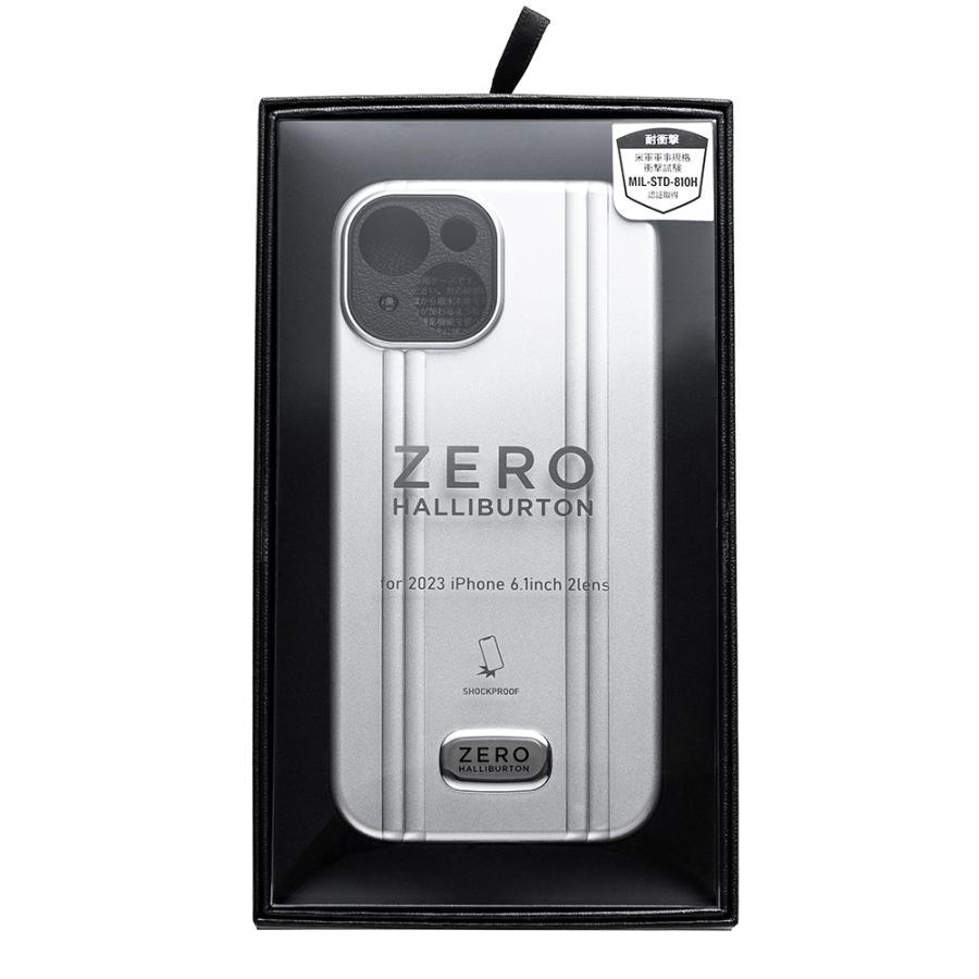 ZERO HALLIBURTON iPhone14用 ハイブリッドケース Hybrid Shockproof Case for iPhone15 シルバー ブラック : R selection ...